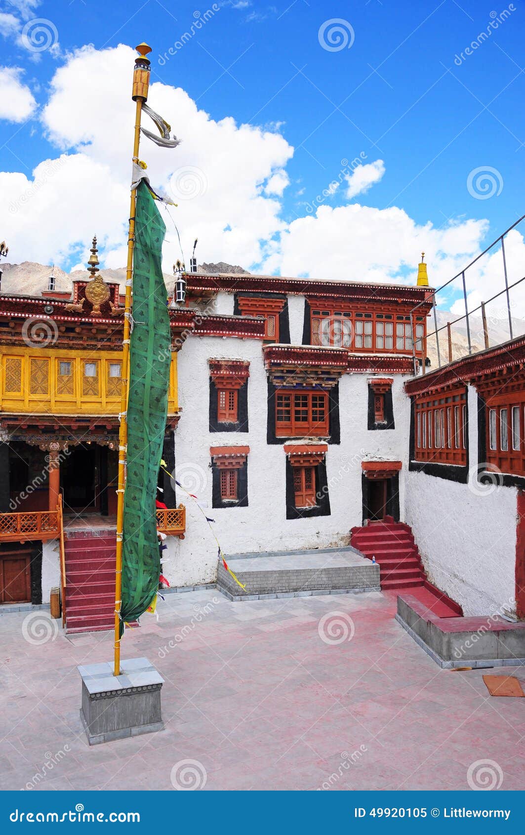 Likir Monastery Likir Gompa In Ladakh, Jammu And Kashmir, India. The ...