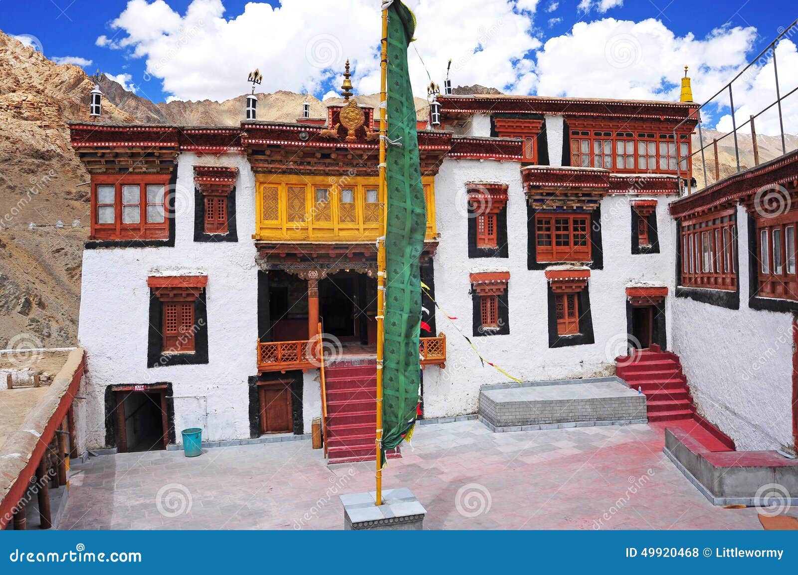 Likir Monastery Likir Gompa In Ladakh, Jammu And Kashmir, India. The ...