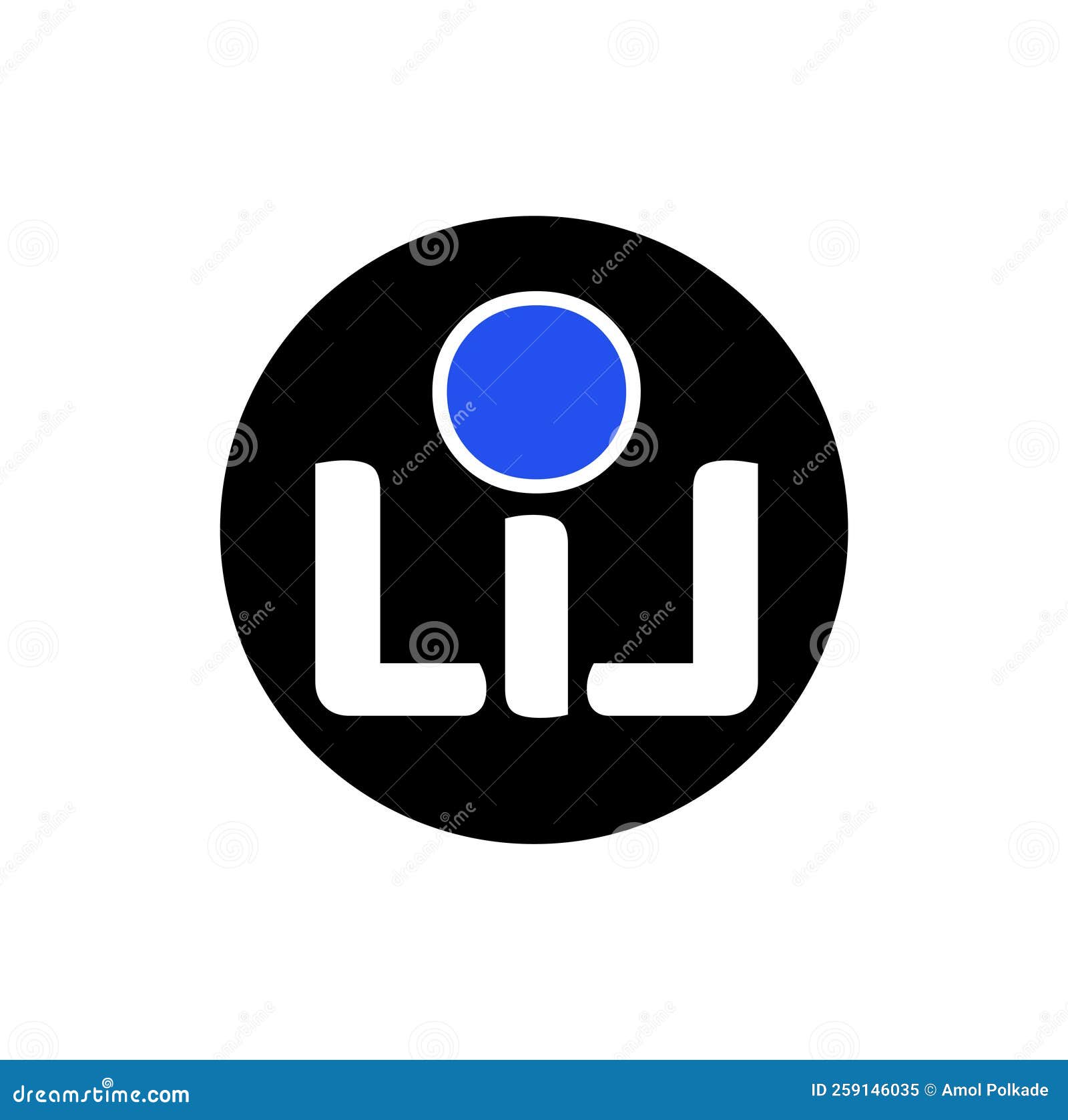 LIL Letters Monogram. LIL Initial Letters Monogram Stock Vector ...