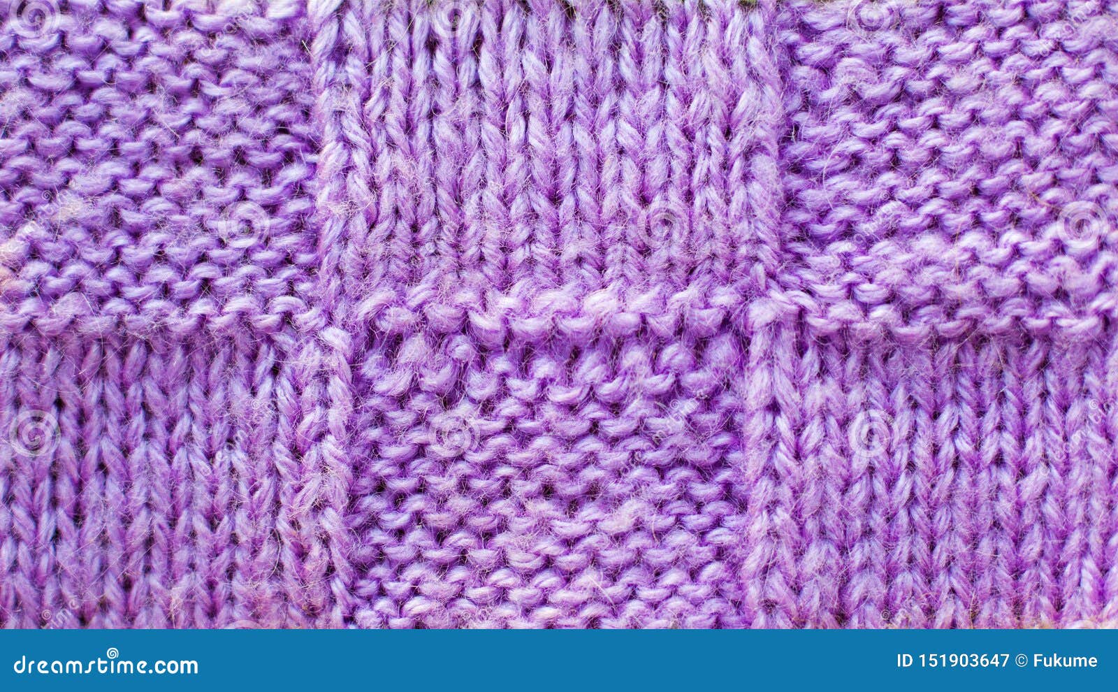 Lilac Background of Knitted Yarn, Texture Pattern Knitted Fabric Stock ...