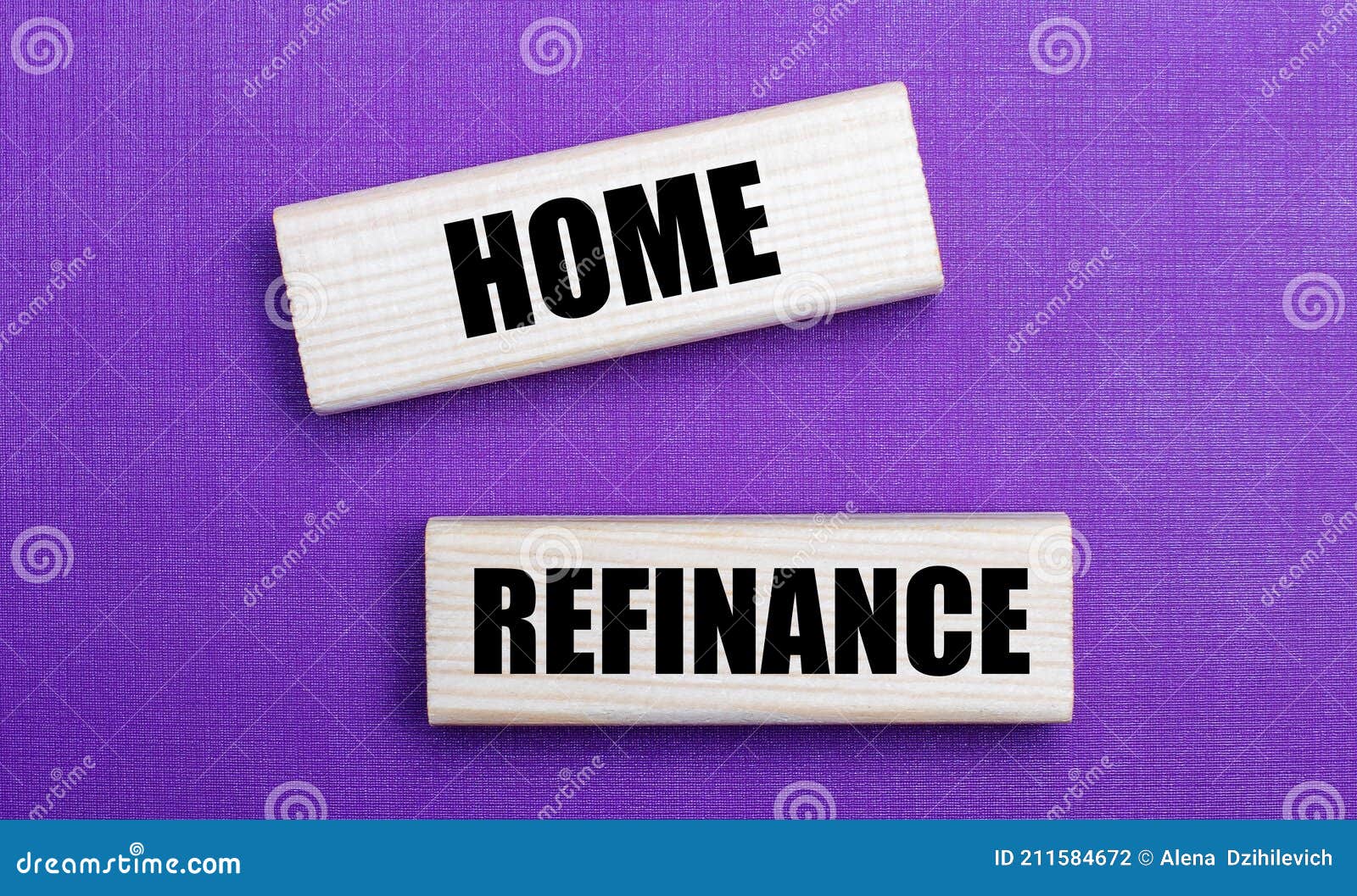 On a Lilac Bright Background, Light Wooden Blocks with the Text HOME ...