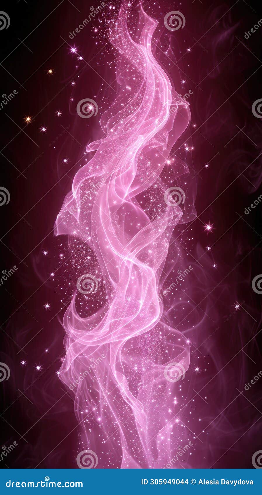 Lilac Flame on a Dark Background, Vertical Smoke, Purple Abstract ...