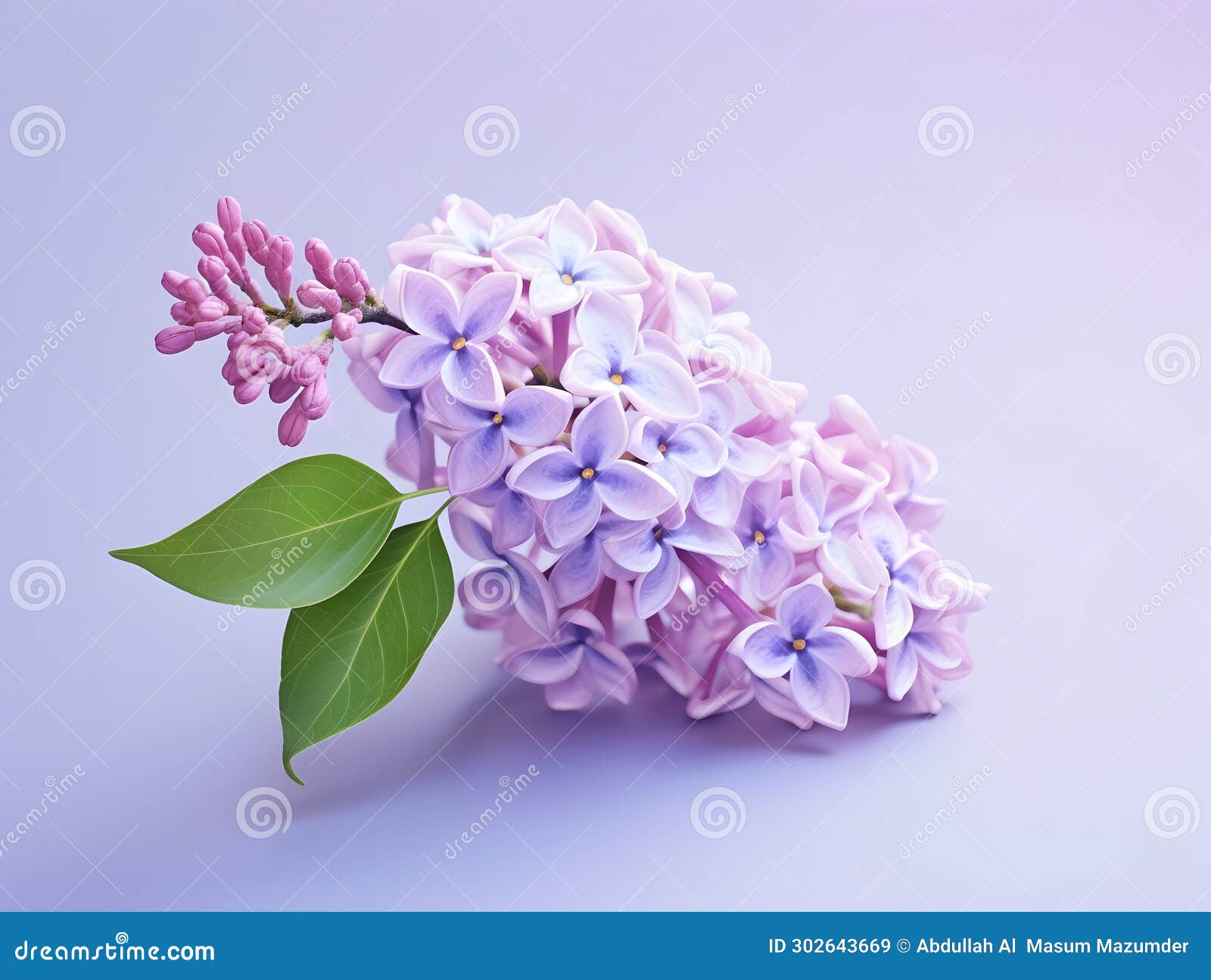Lilac Flower in Studio Background, Single Lilac Flower, Beautiful ...
