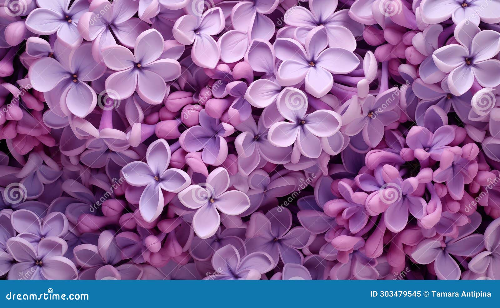 Lilac Flowers Texture Background. Desktop Wallpaper. Copy Space Stock ...