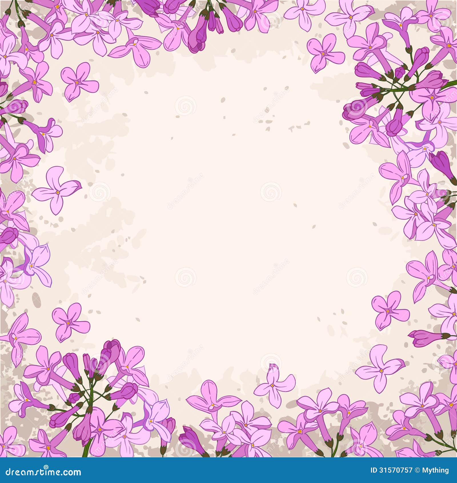 Lilac frame stock illustration. Illustration of beautiful - 31570757