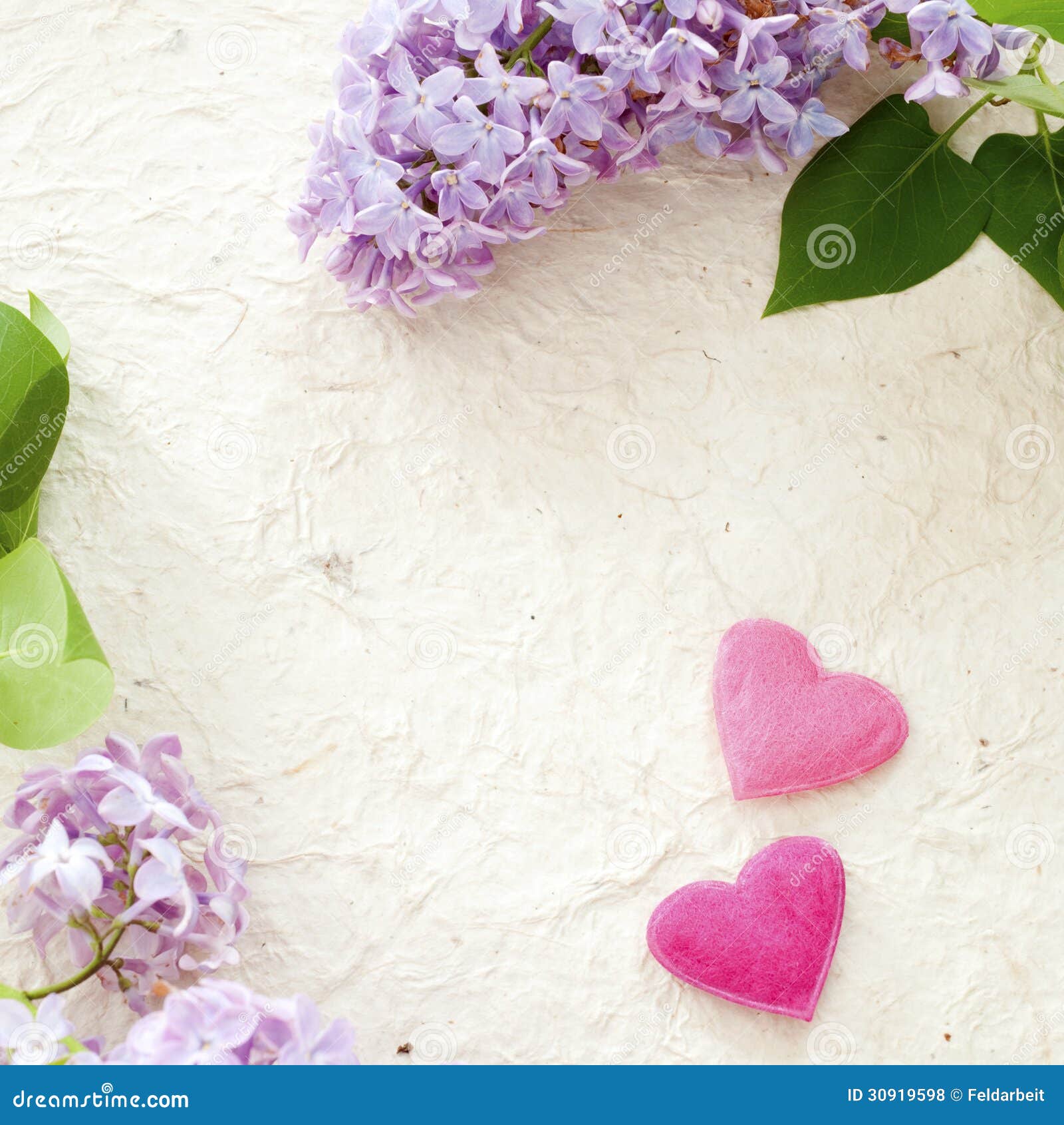Lilac and hearts stock photo. Image of paper, thanks - 30919598