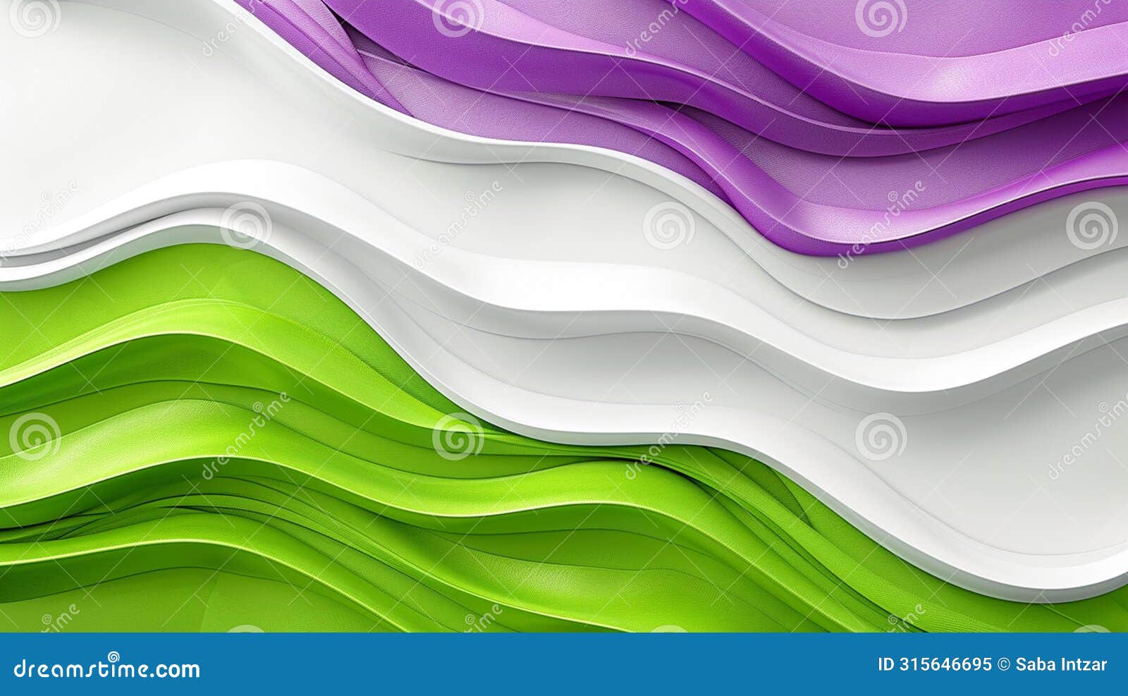 Lilac and Lime Green Bold Curved Lines Stock Illustration ...