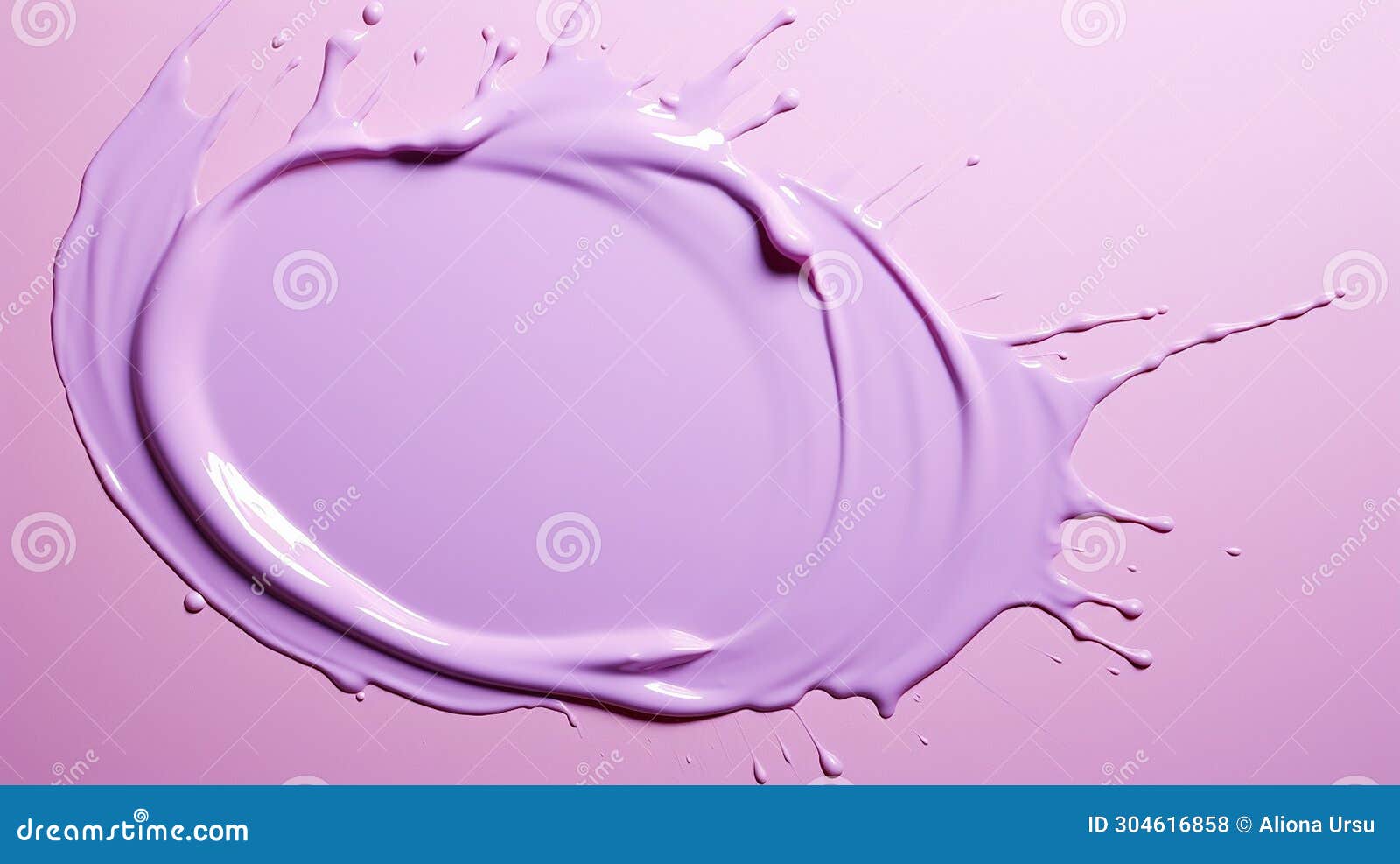 Lilac Paint Splashing on a Background of the Same Color Stock ...