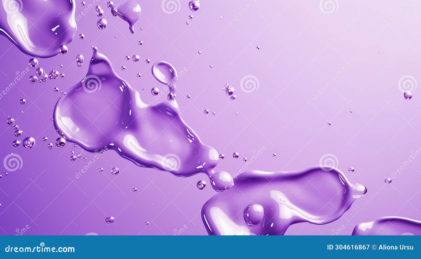 Lilac Paint Splashing on a Background of the Same Color Stock ...