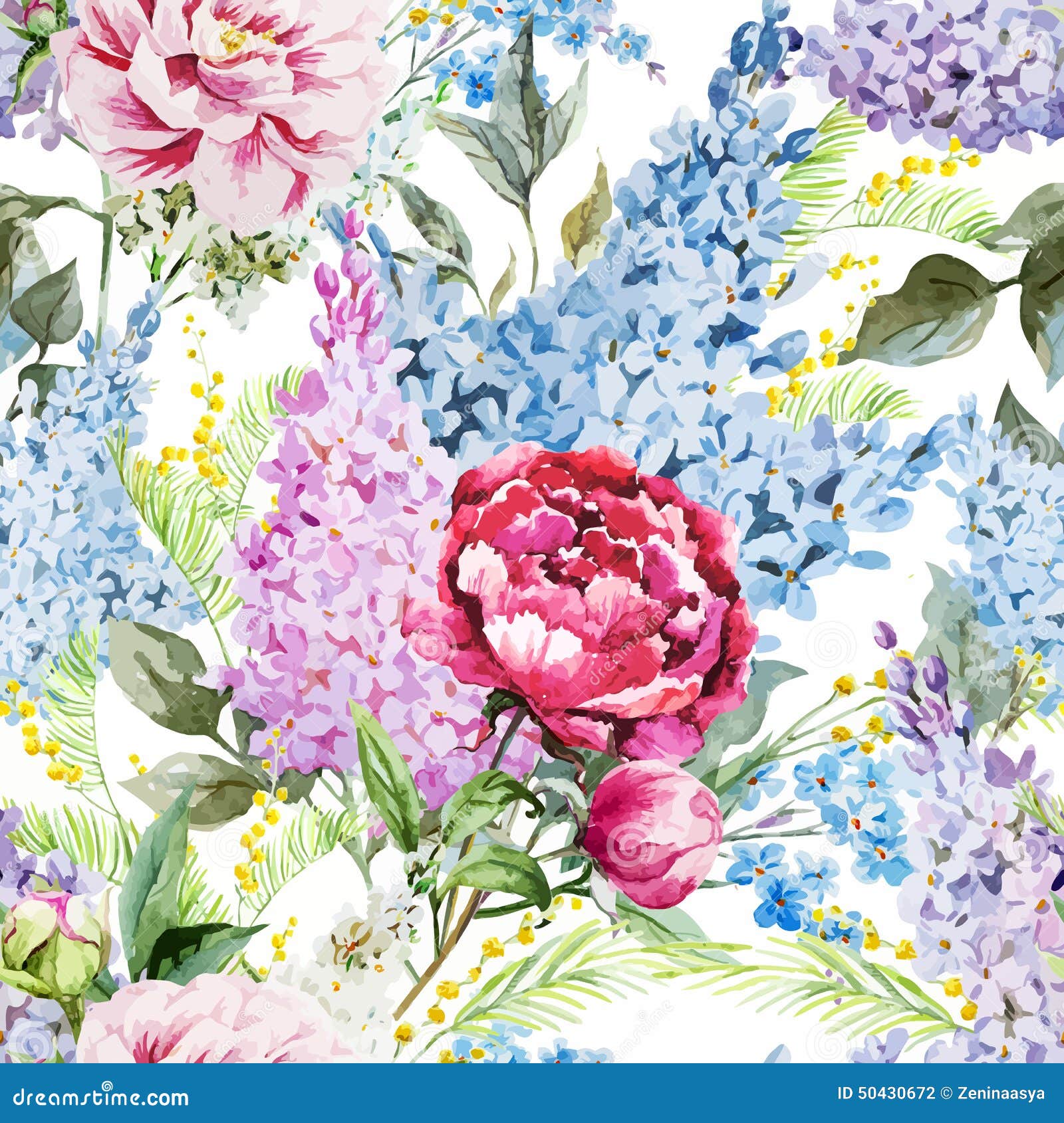 Lilac pattern stock vector. Illustration of nature, pink - 50430672