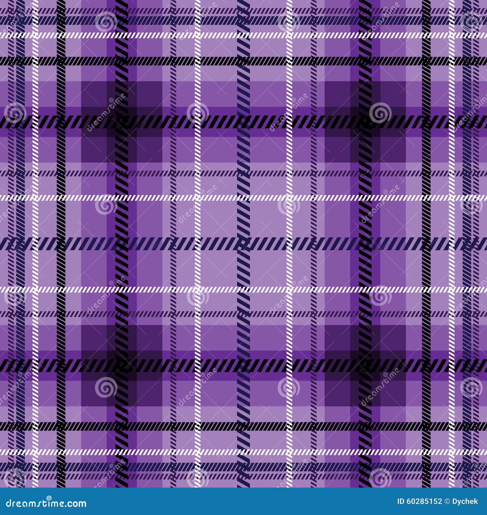 Lilac plaid fabric. stock vector. Illustration of shirt - 60285152