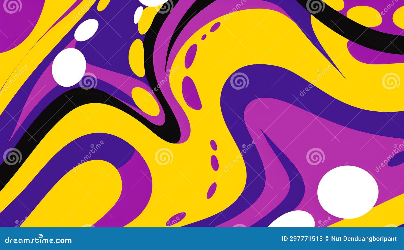 Lilac Purple and Mustard Yellow Retro Pop Art Pattern Stock ...