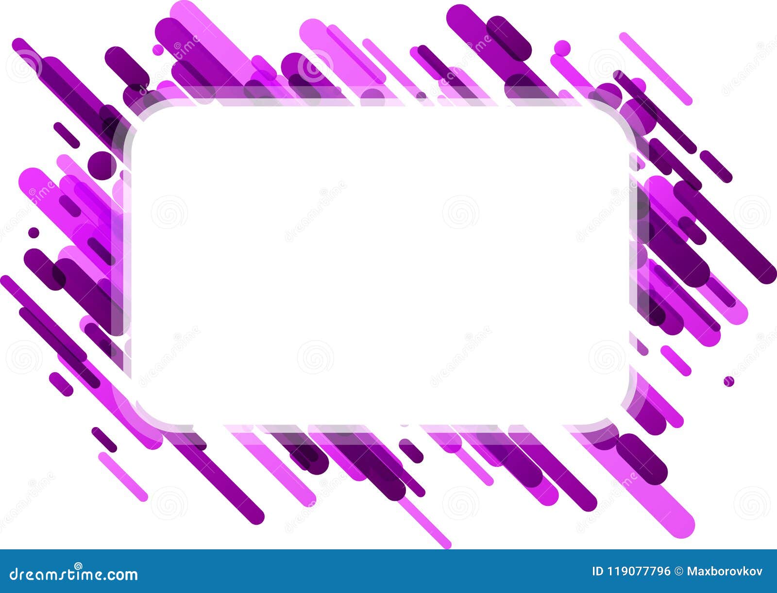 Lilac Rectangular Background on White. Stock Vector - Illustration of ...