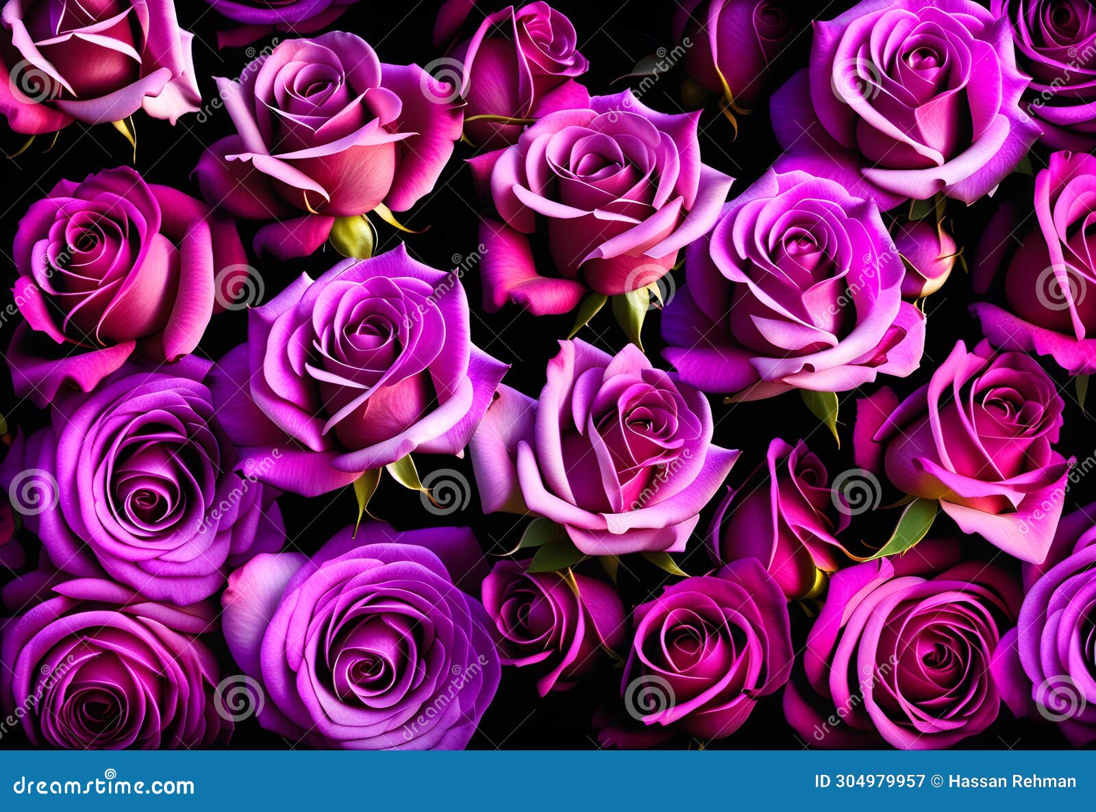 Lilac Roses Against Black Background Stock Illustration - Illustration ...