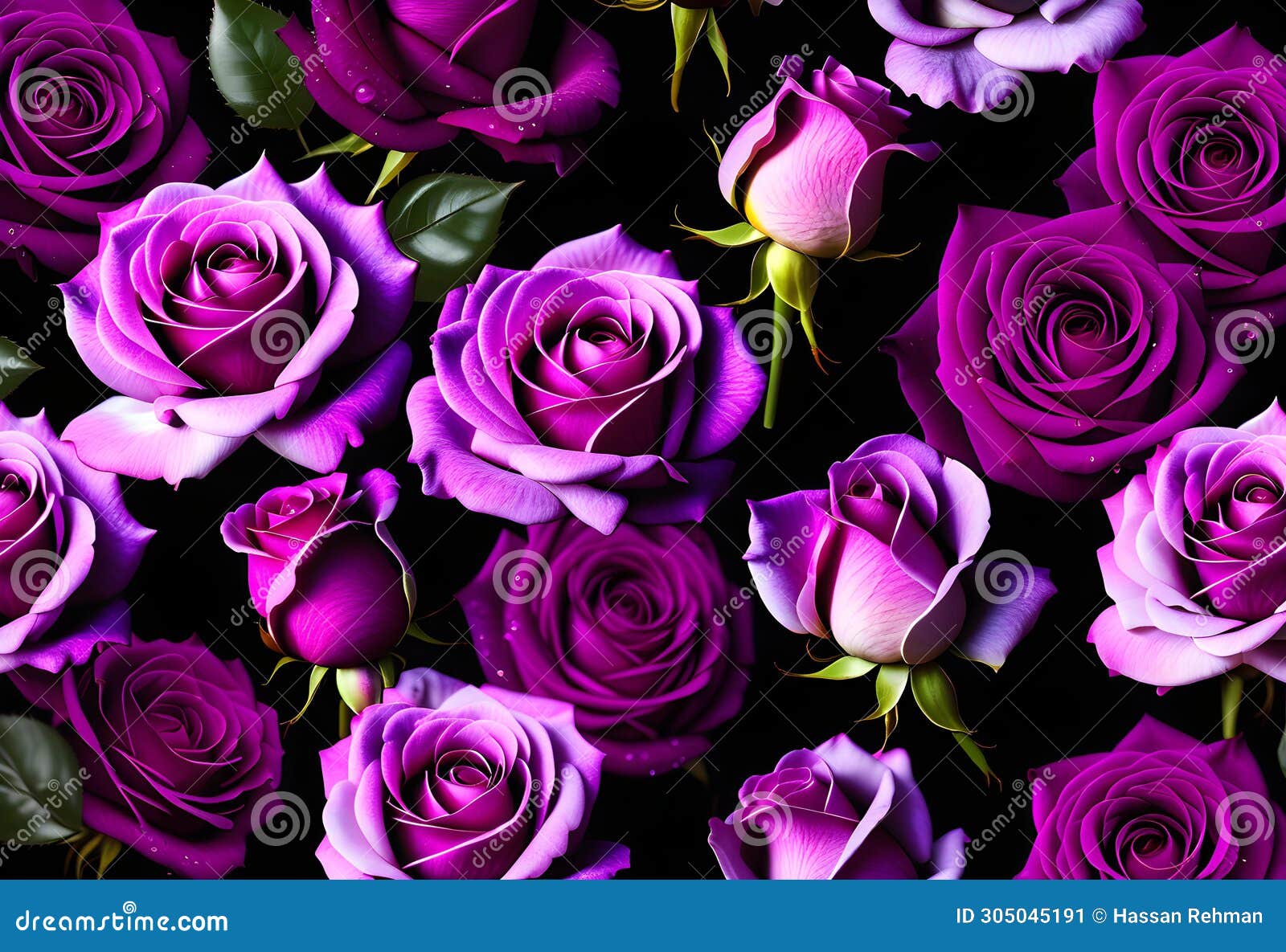 Lilac Roses Against Black Background Stock Illustration - Illustration ...