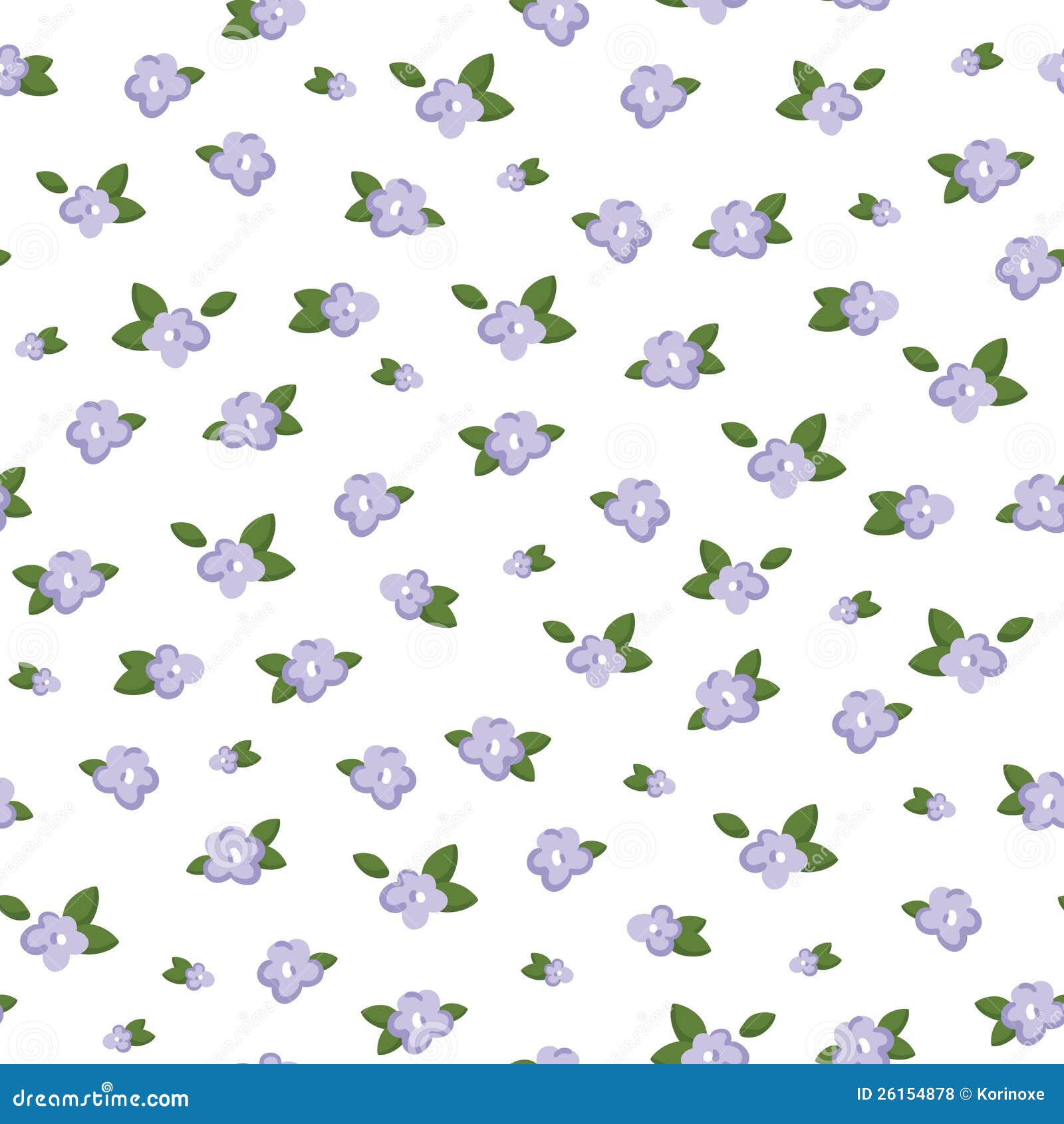 Lilac Seamless Flower Pattern Stock Vector - Illustration of style ...