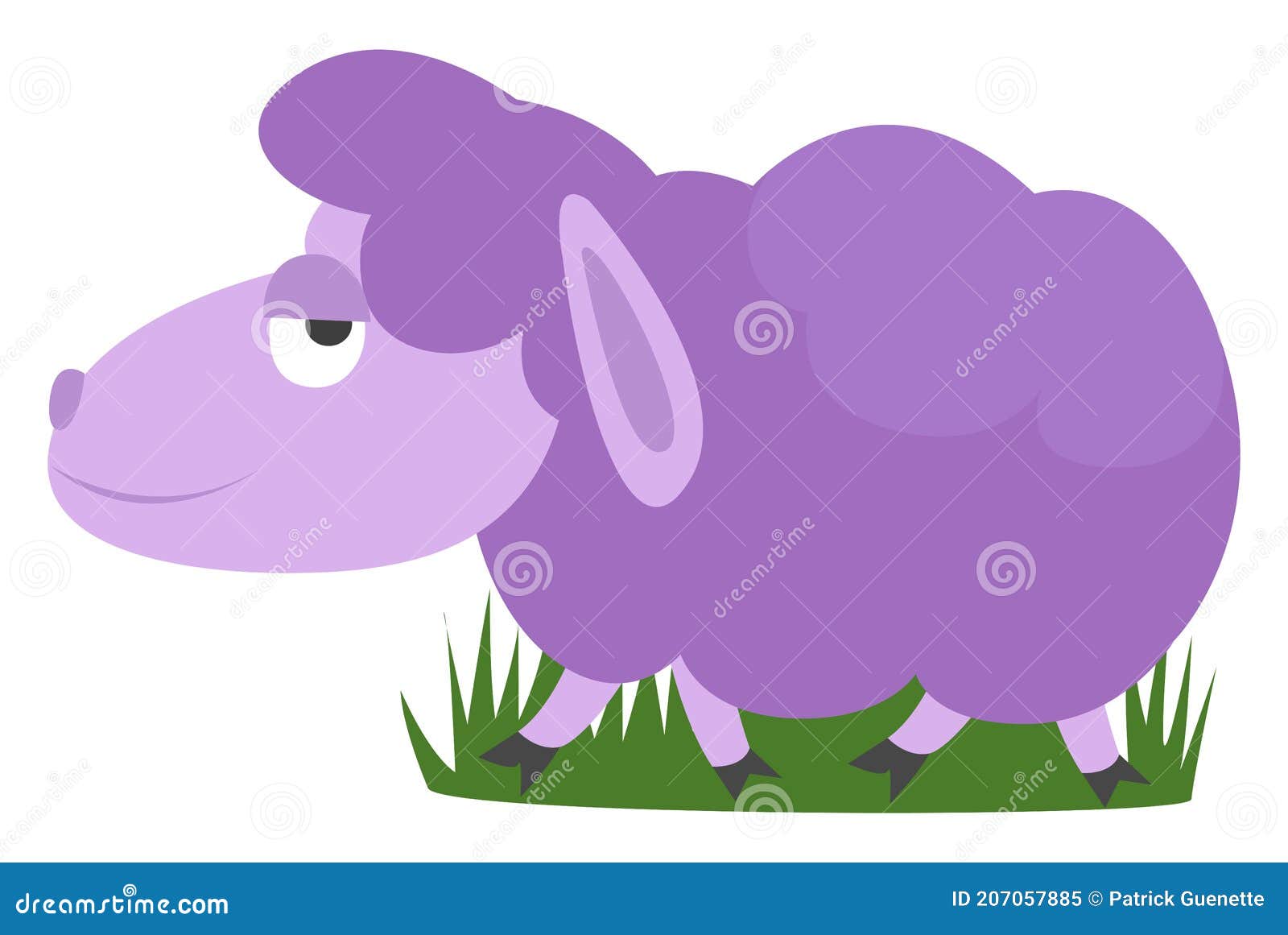 Lilac Sheep, Illustration, Vector Stock Vector - Illustration of ...