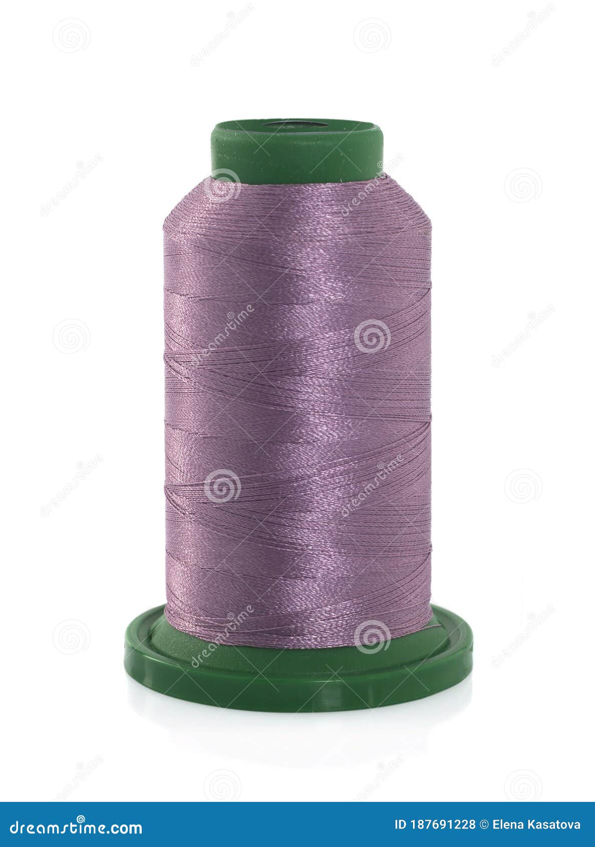 Lilac Spool of Thread Isolated on White Background Stock Photo - Image ...