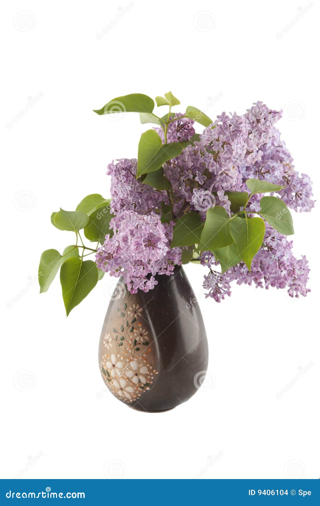 Lilac in vase stock photo. Image of fragrant, blooming - 9406104