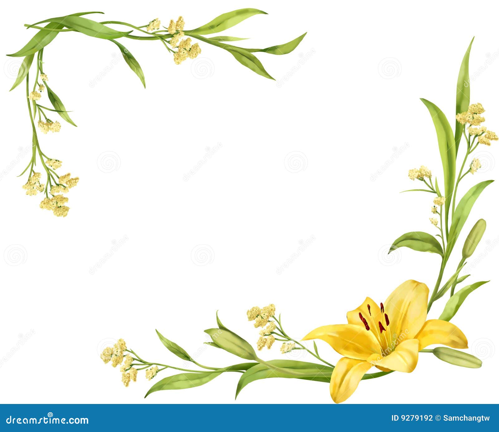 Lili frame stock illustration. Illustration of adornment - 9279192