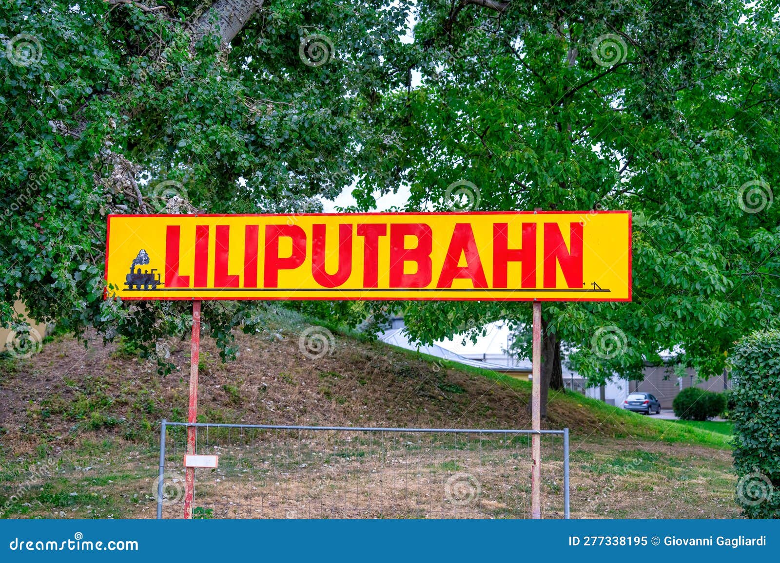 Liliputbahn Train Sign at Vienna Prater Stock Image - Image of famous ...