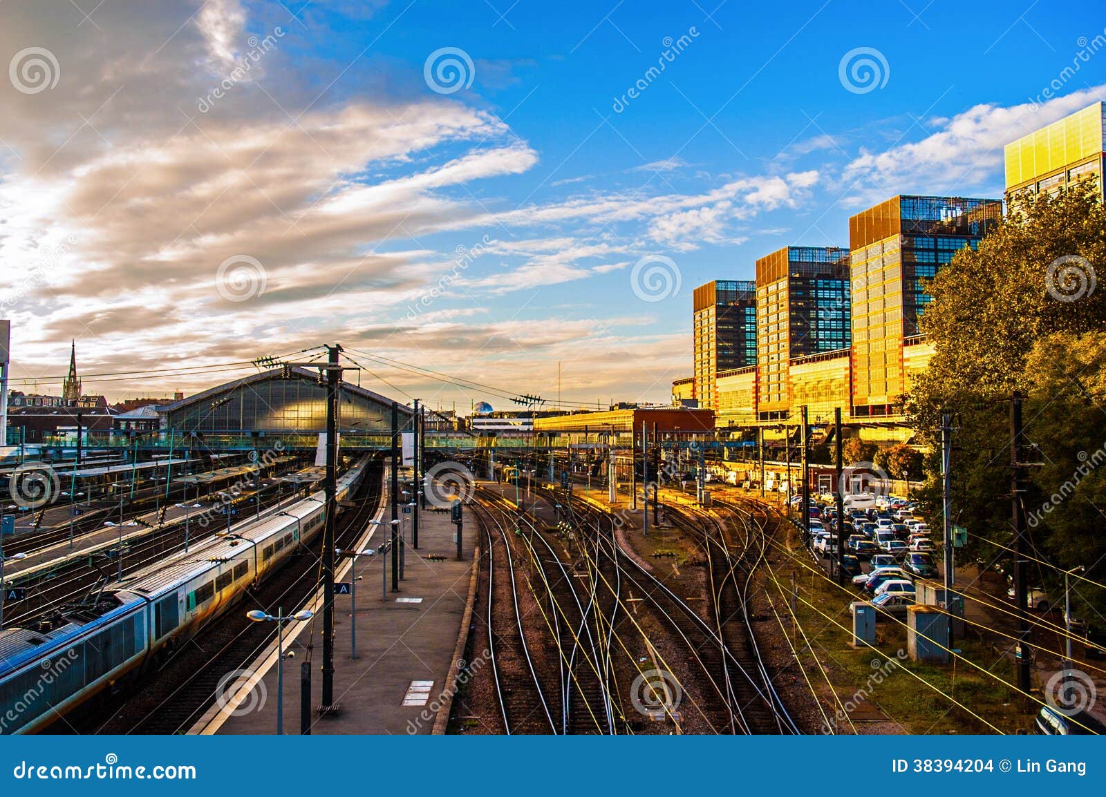 Lille railway station stock photo. Image of station, europe - 38394204