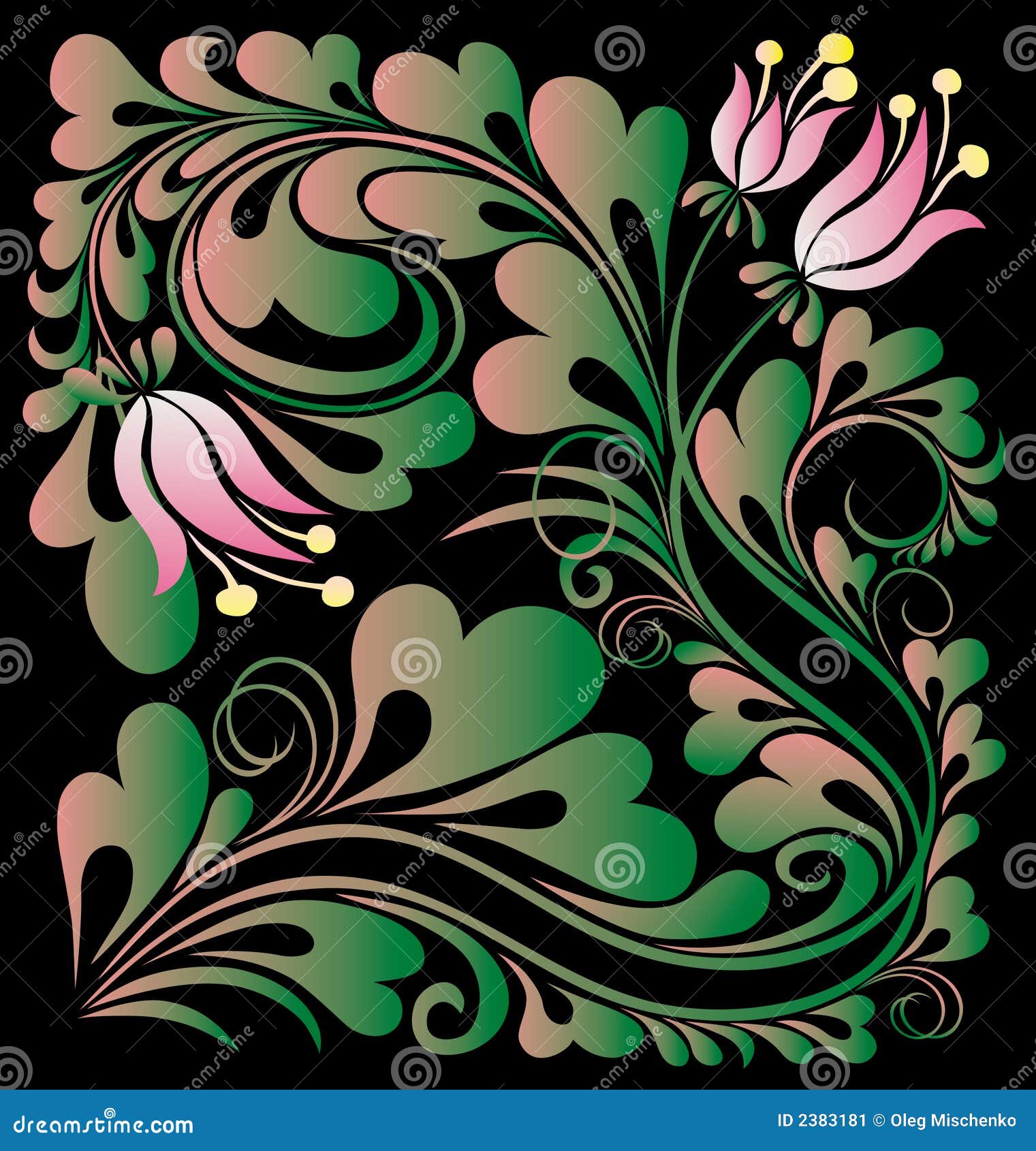 Lily stock vector. Illustration of curl, curve, flowers - 2383181