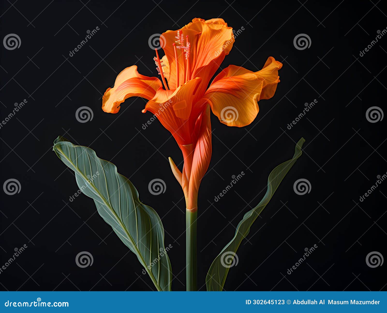 Lily Flower in Studio Background, Single Lily Flower, Beautiful Flower ...