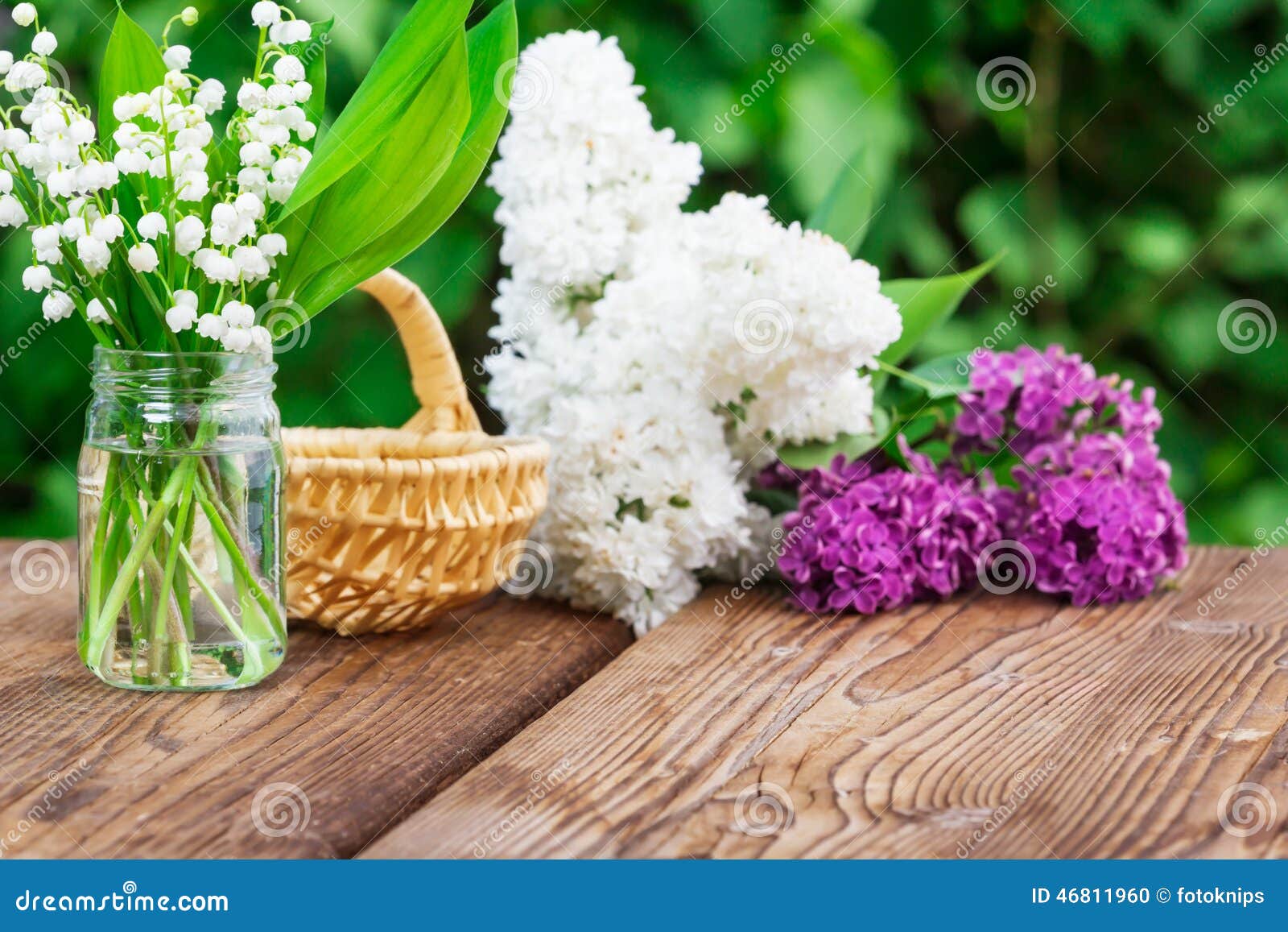 Lily of the Valley and Lilac Stock Photo - Image of welcome, mothers ...