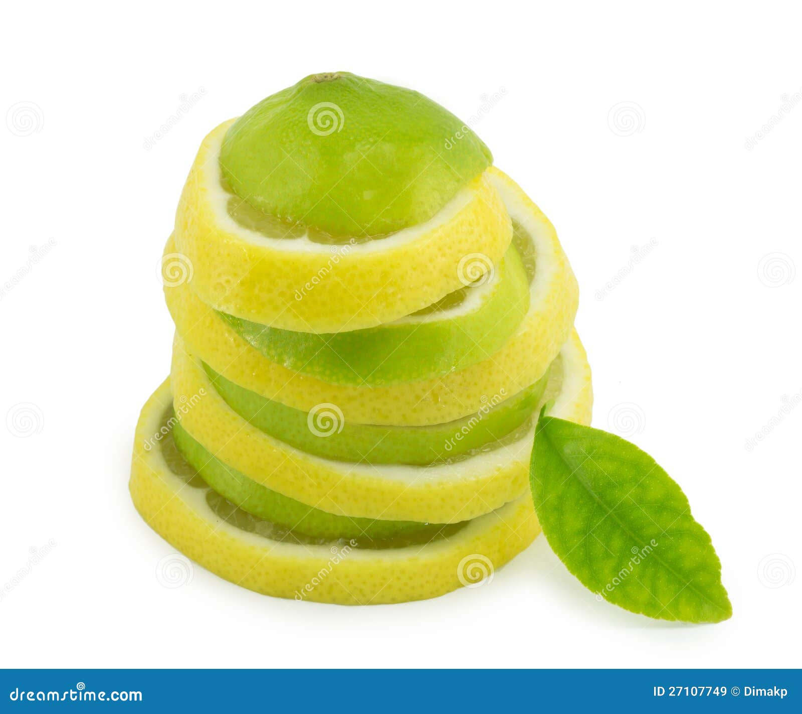 Limón; cal imagen de archivo. Imagen de hoja, cubo, crudo - 27107749