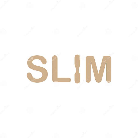 Slim Word Logo, Wordmark Logo, Logotype, Word Design Stock Vector ...