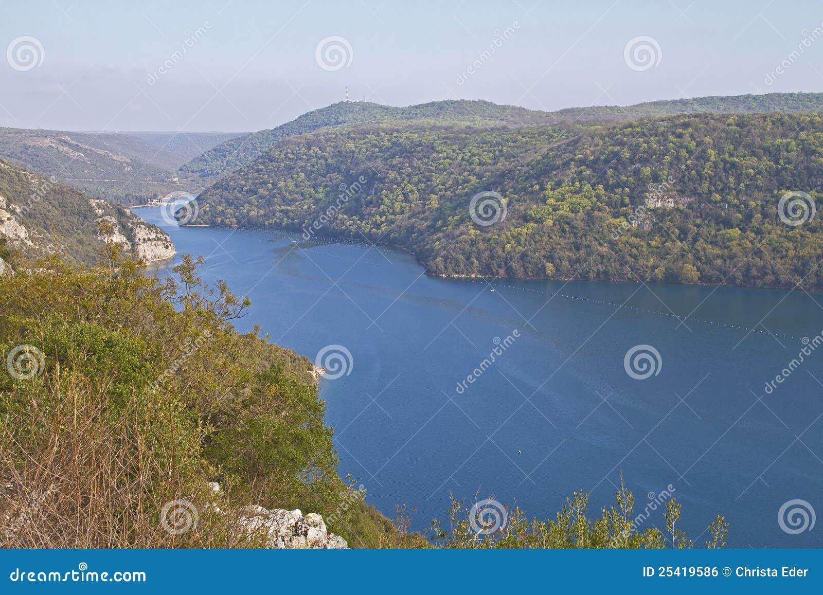 Lim Channel stock photo. Image of croatia, mediterranean - 25419586