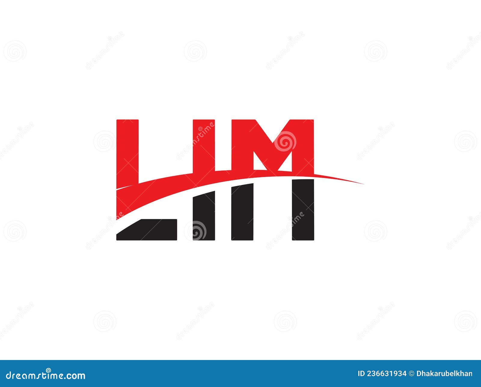LIM Letter Initial Logo Design Stock Vector - Illustration of creative ...