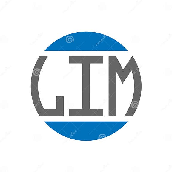 LIM Letter Logo Design on White Background. LIM Creative Initials Circle Logo Concept Stock ...