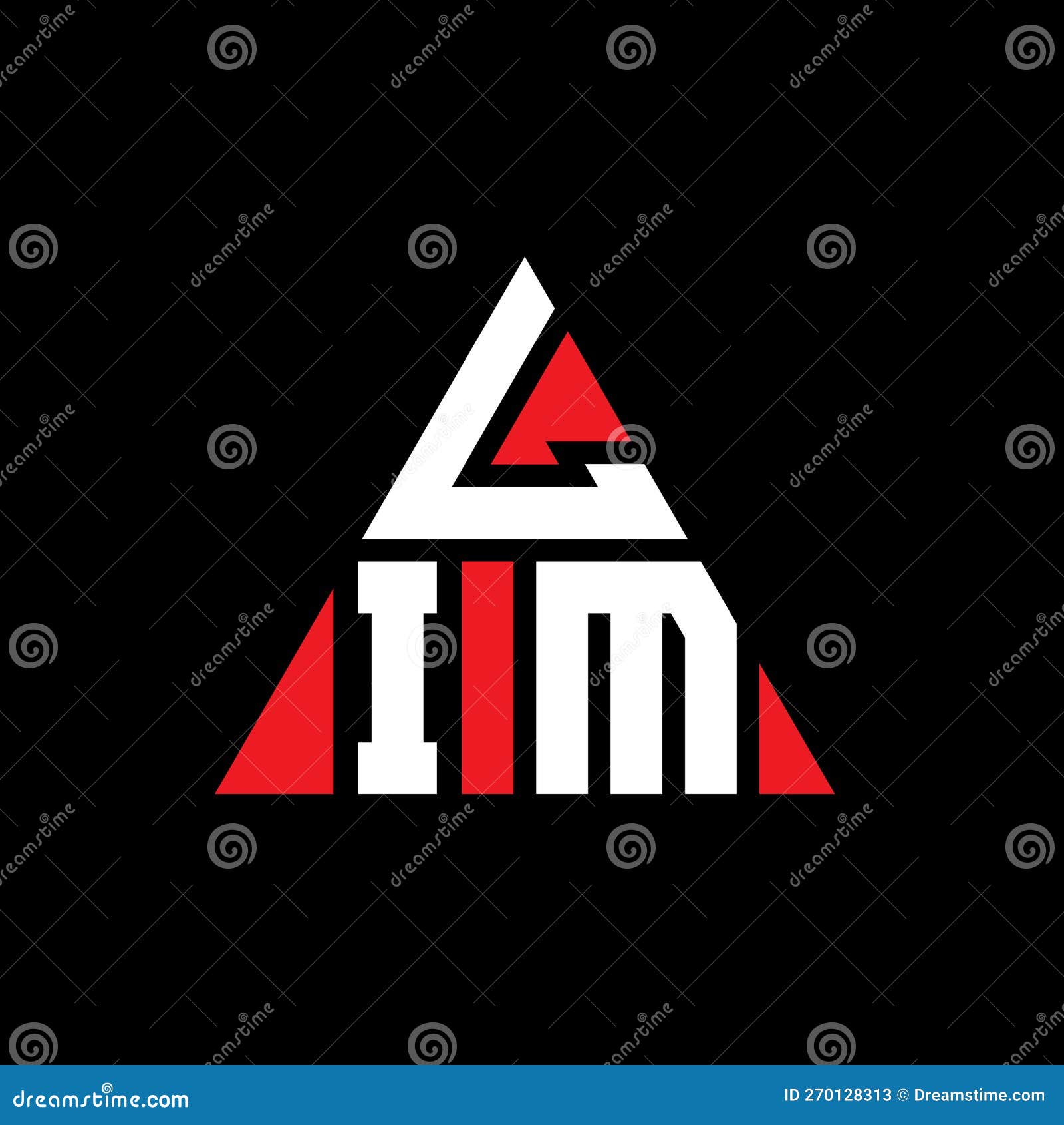LIM Triangle Letter Logo Design With Triangle Shape. LIM Triangle Logo ...