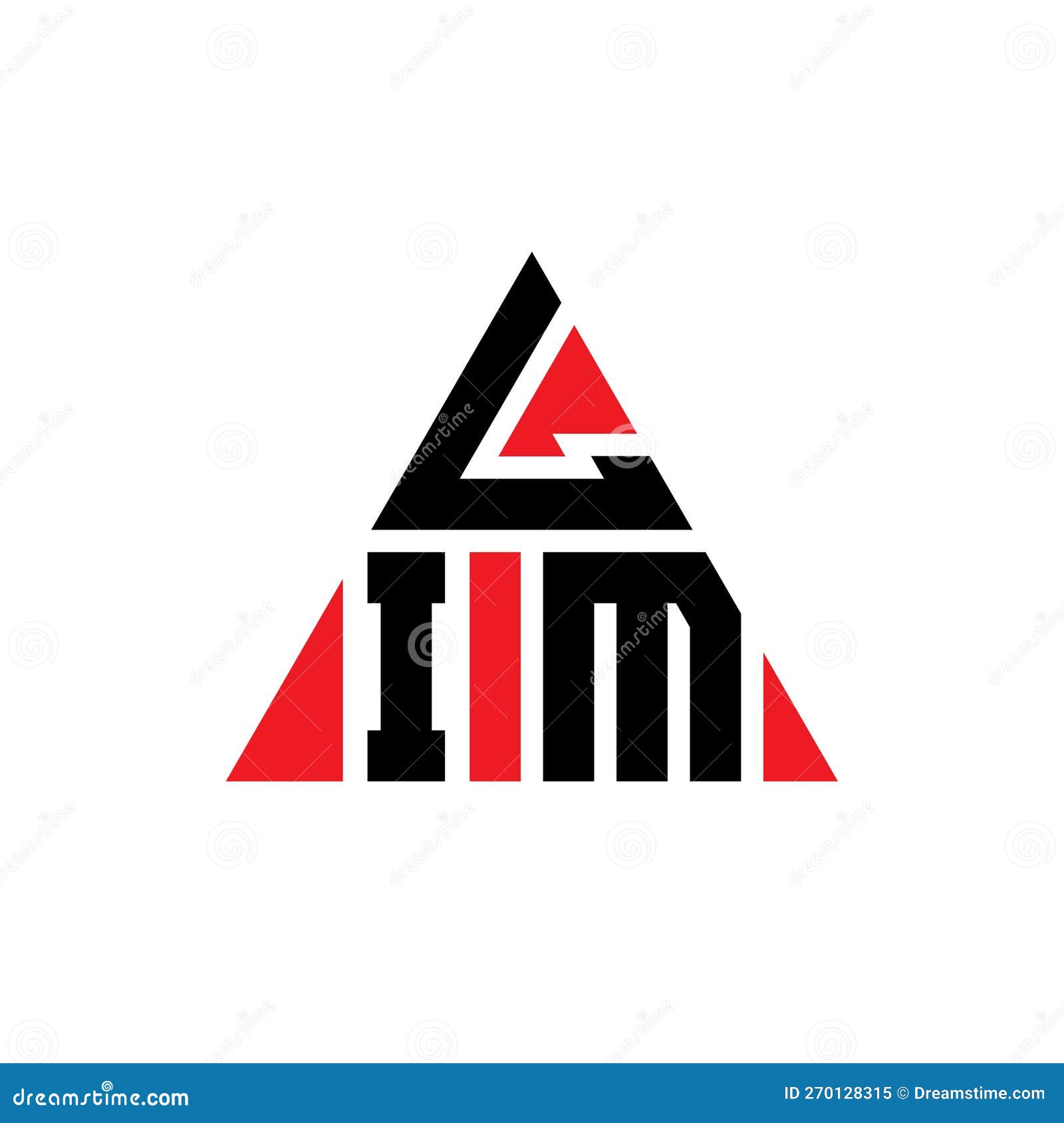 LIM Triangle Letter Logo Design With Triangle Shape. LIM Triangle Logo ...