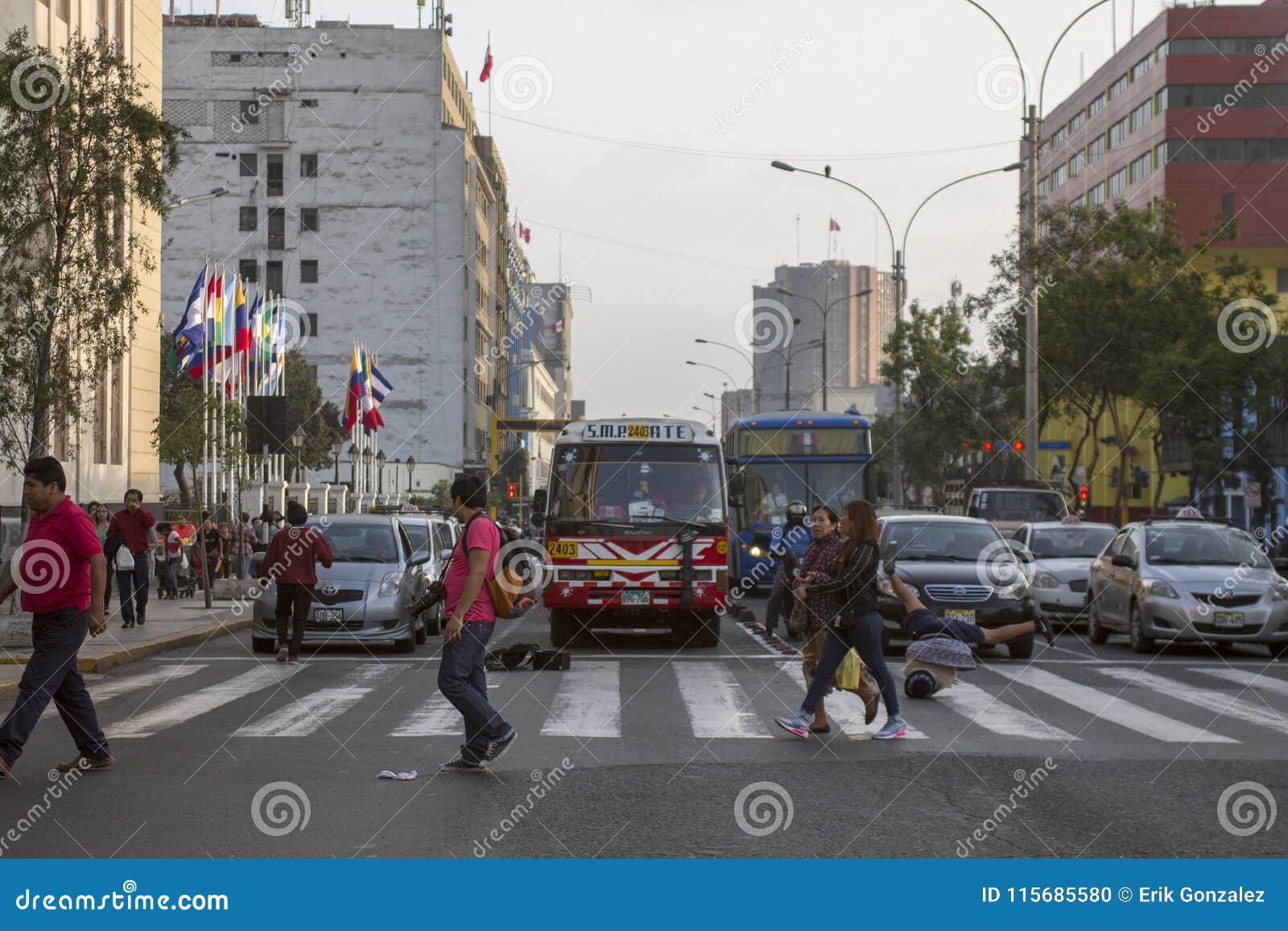 People in the Streets of Lima Editorial Image - Image of asphalt, town ...