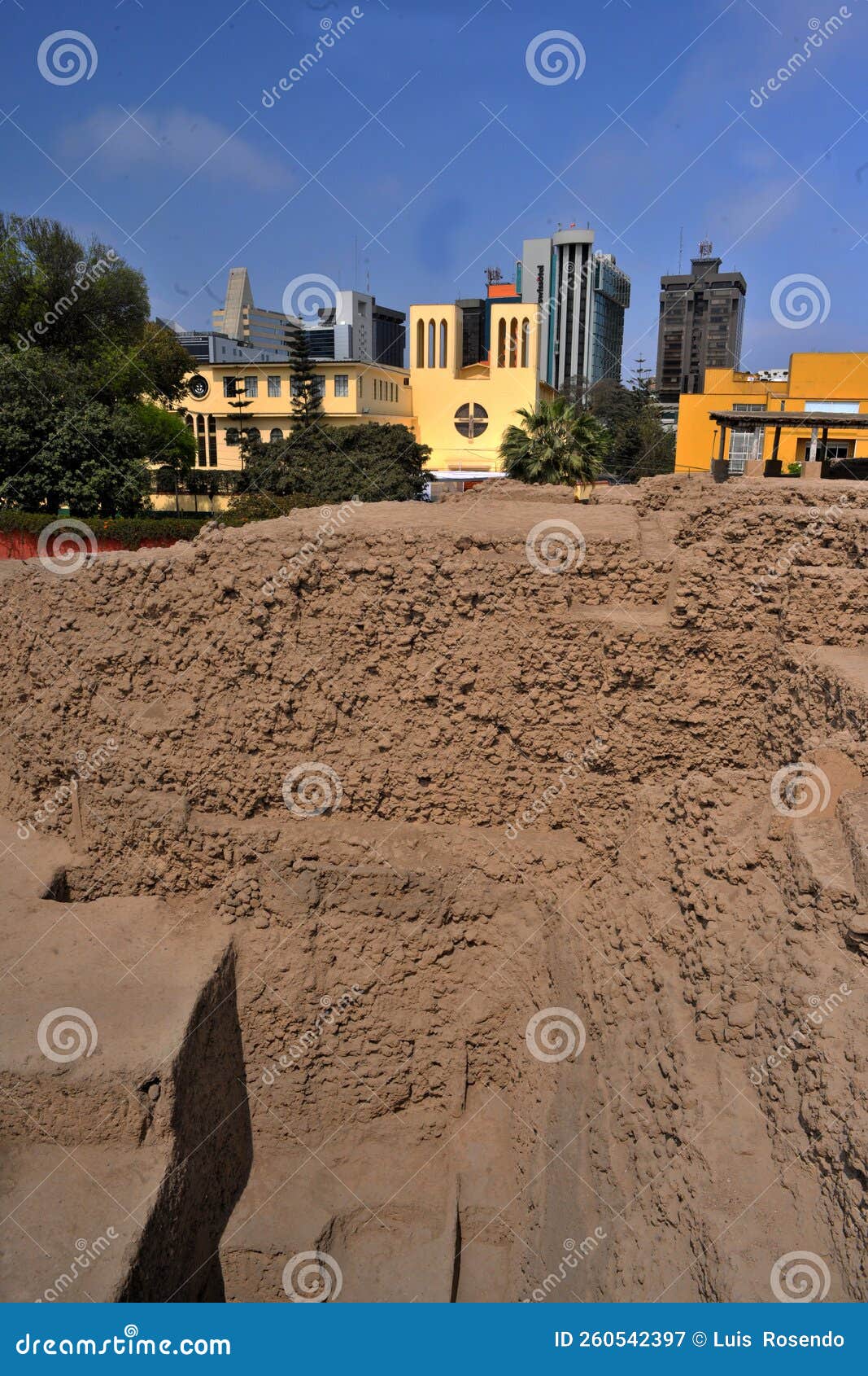 Lima, Peru - Huallamarca, the Inca Pyramid in Lima S Huaca, Peru ...