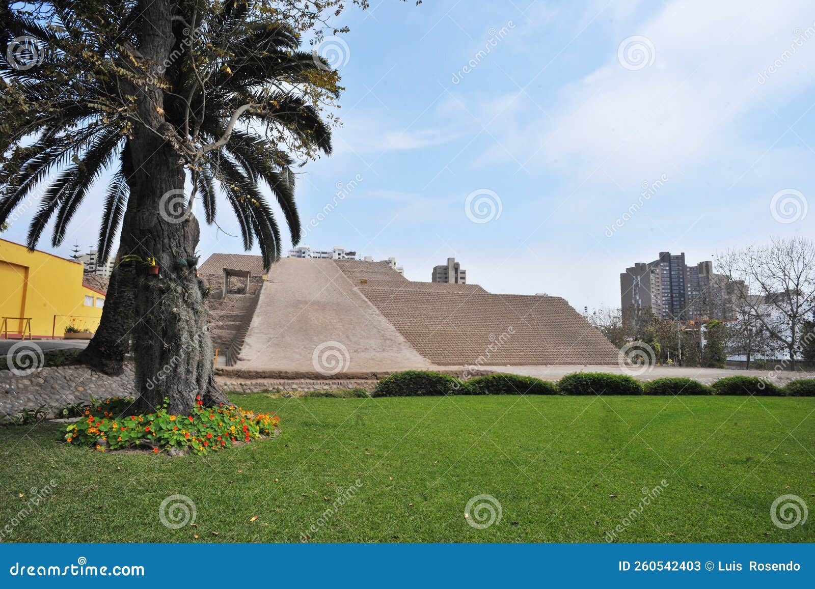 Lima, Peru - Huallamarca, the Inca Pyramid in Lima S Huaca, Peru Stock ...