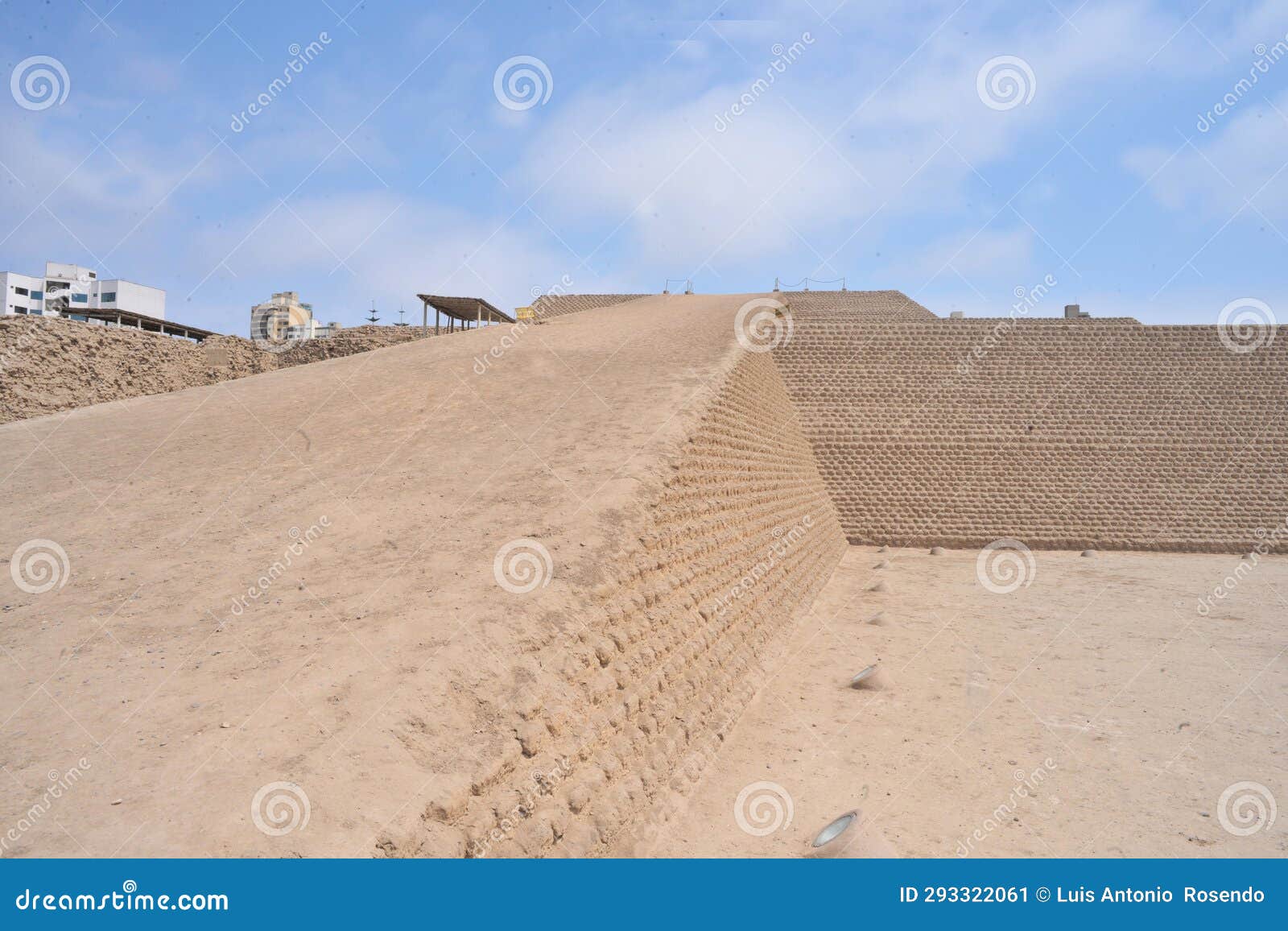 Lima, Peru - Huallamarca, the Inca Pyramid in Lima S Huaca, Peru Stock ...