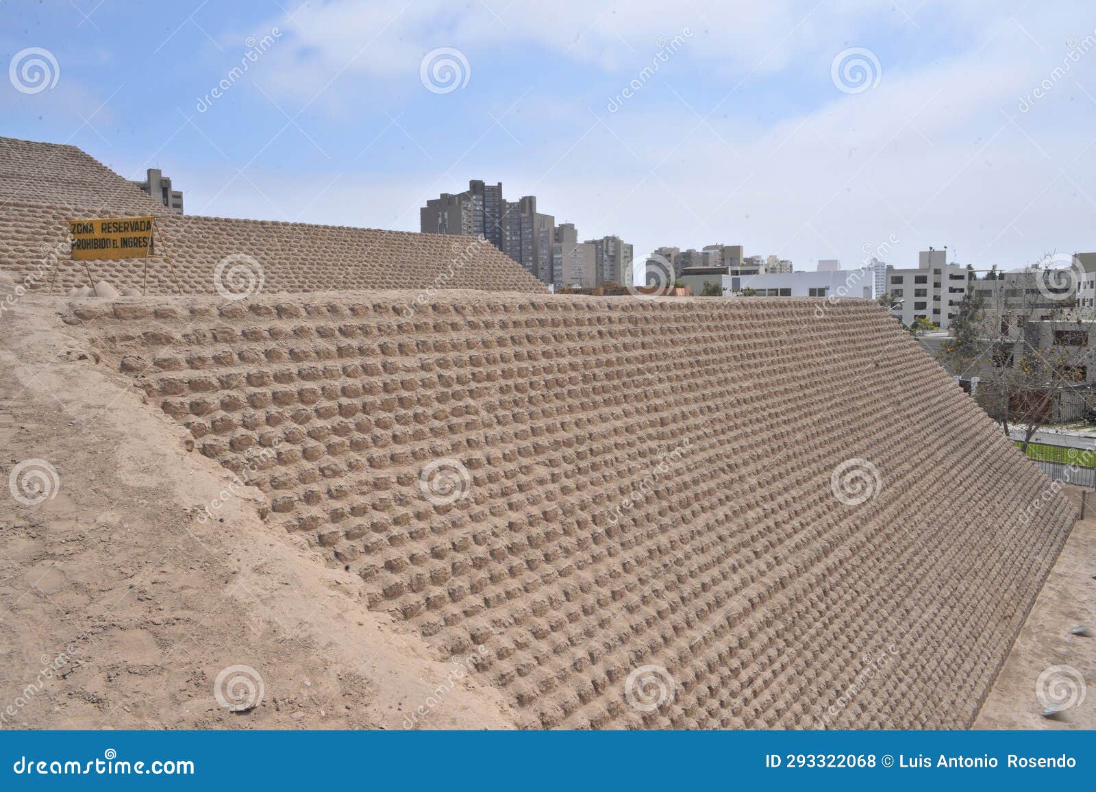Lima, Peru - Huallamarca, the Inca Pyramid in Lima S Huaca, Peru Stock ...