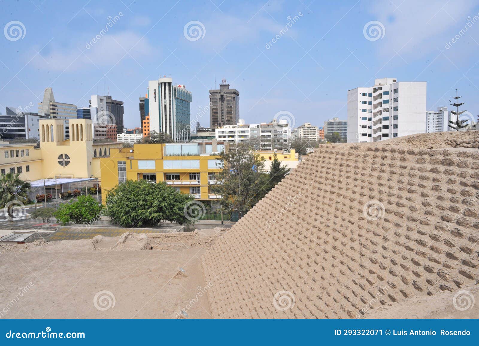 Lima, Peru -Huallamarca, the Inca Pyramid in Lima S Huaca, Peru ...