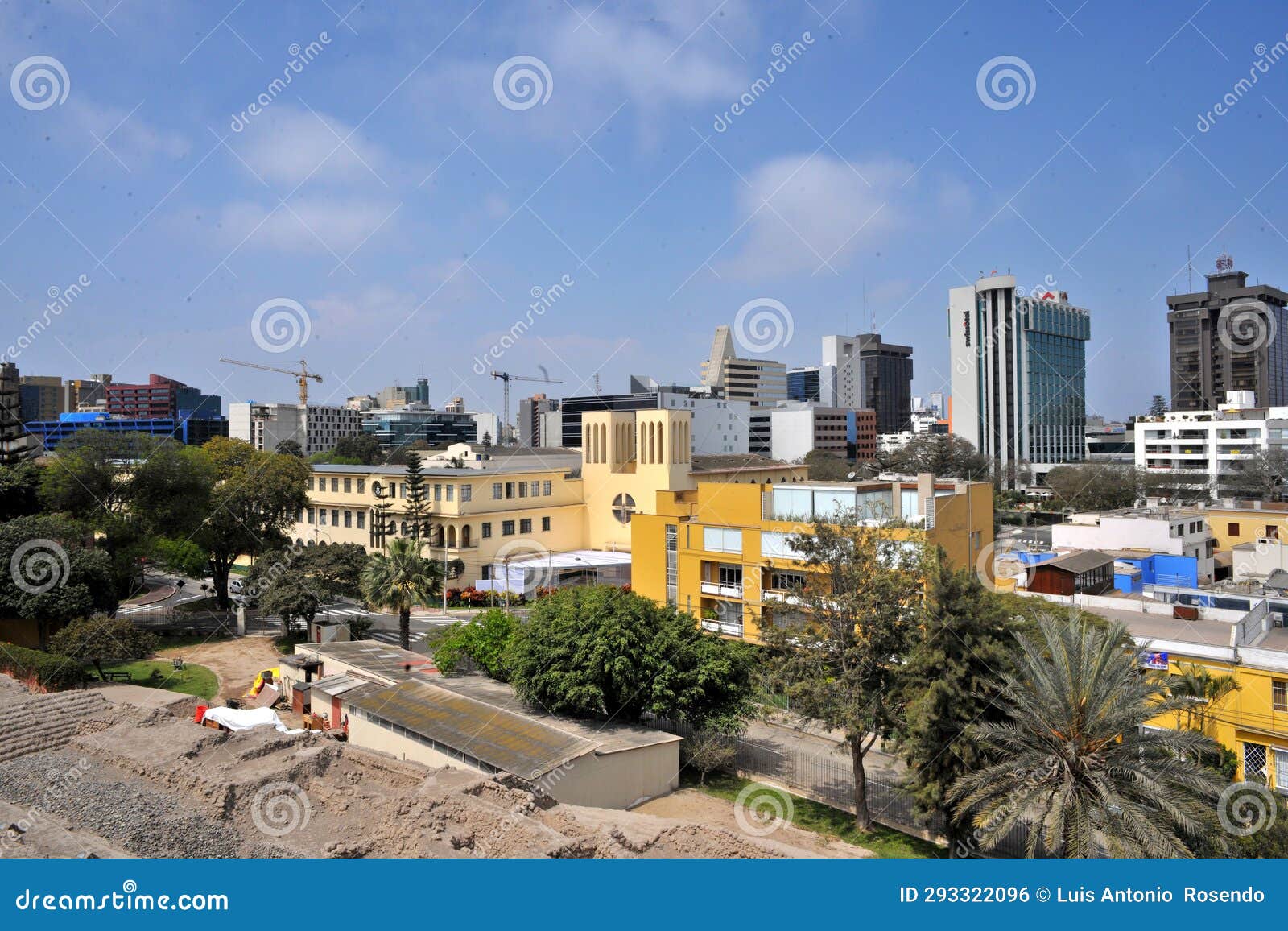 Lima, Peru - Huallamarca, the Inca Pyramid in Lima S Huaca, Peru Stock ...