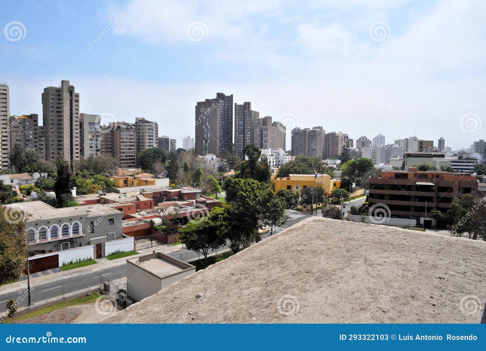 Lima, Peru - Huallamarca, the Inca Pyramid in Lima S Huaca, Peru Stock ...