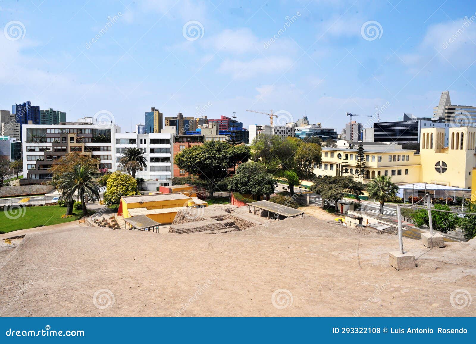 Lima, Peru - Huallamarca, the Inca Pyramid in Lima S Huaca, Peru ...