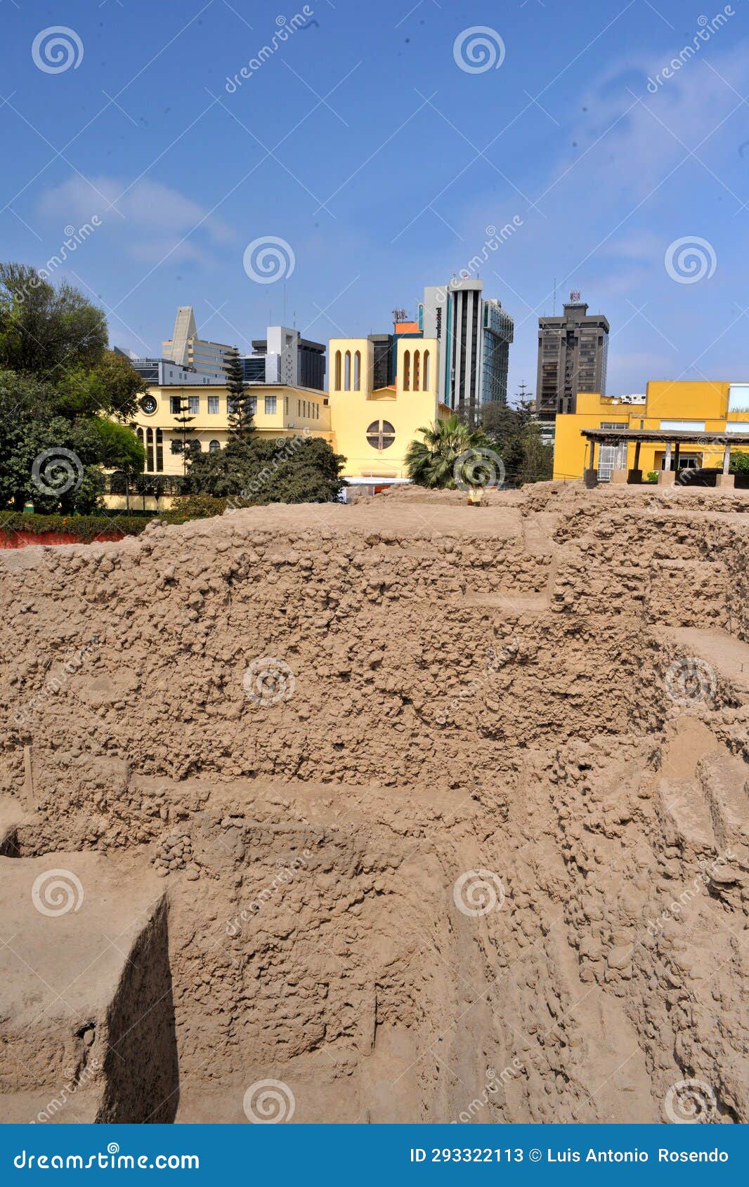 Lima, Peru Huallamarca, the Inca Pyramid in Lima S Huaca, Peru ...