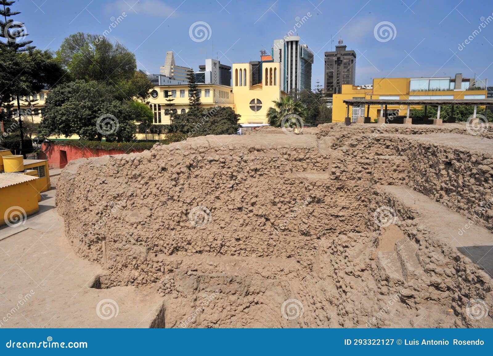 Lima, Peru - Huallamarca, the Inca Pyramid in Lima S Huaca, Peru ...