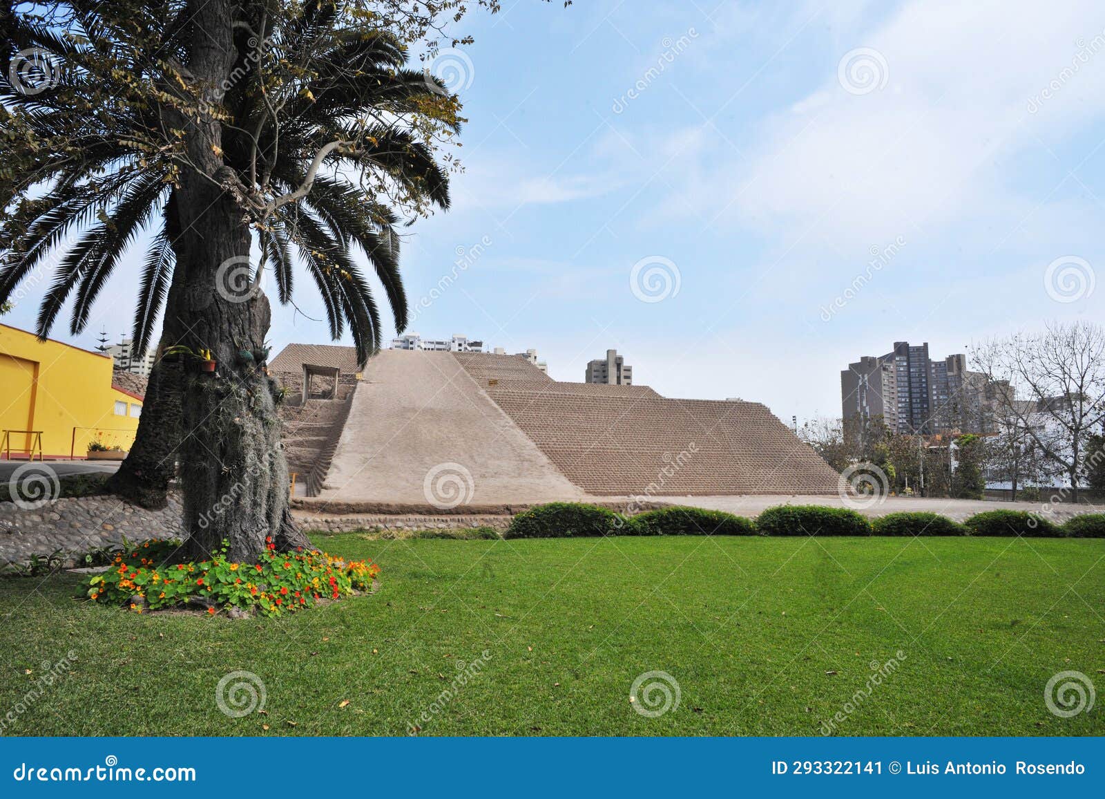Lima, Peru -Huallamarca, the Inca Pyramid in Lima S Huaca, Peru Stock ...