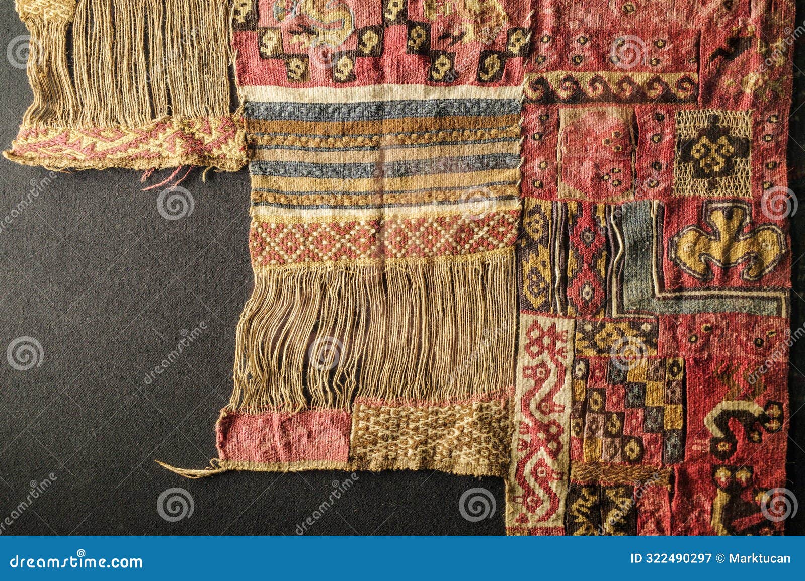 Lima, Peru - Dec 3, 2023: Ancient Pre-Inca Textiles on Display at the ...