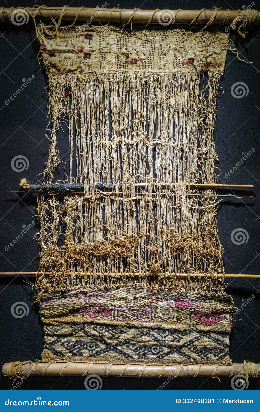 Lima, Peru - Dec 3, 2023: Ancient Pre-Inca Textiles on Display at the ...